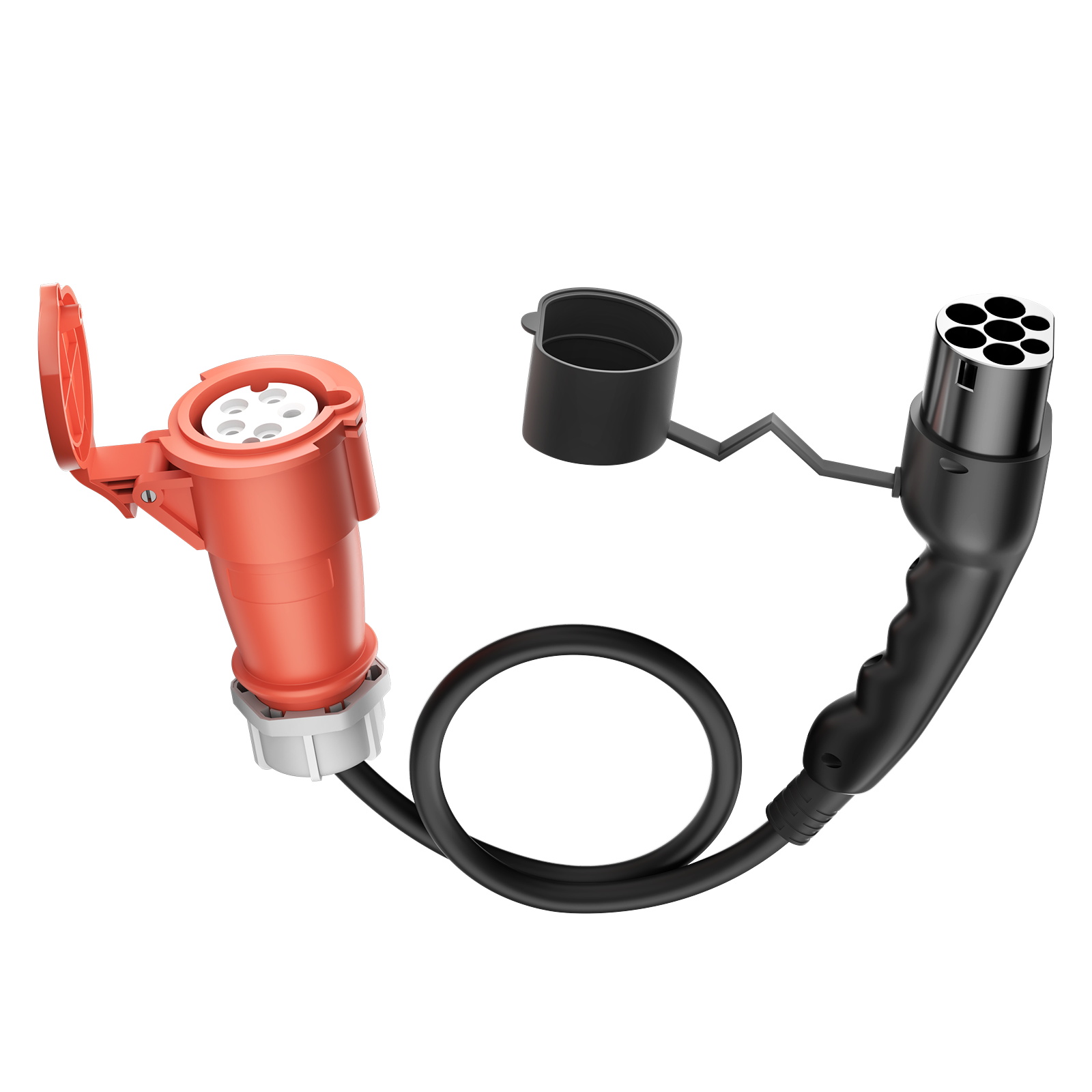 CEE 16A-Steckdose auf Typ-2-Stecker, EV-Adapter für 11-kW-Ladegerät zur ...